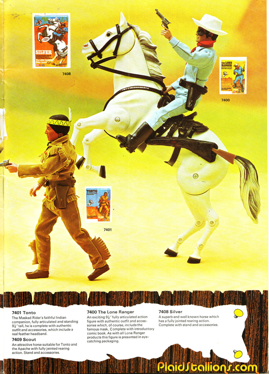 1975 Lone Ranger Catalog from Marx UK : Gabriel : Action Figures